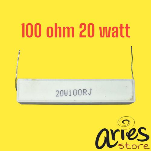 Jual Resistor 100 ohm 20w PUTIH 100 ohm 20 WATT - Kab. Brebes - ARIES ...