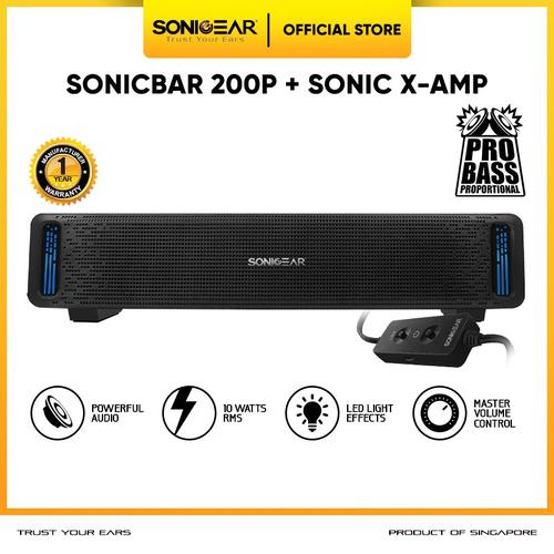 Jual SonicGear Sonicbar 200P Powerful SoundBar Speakers With Light ...