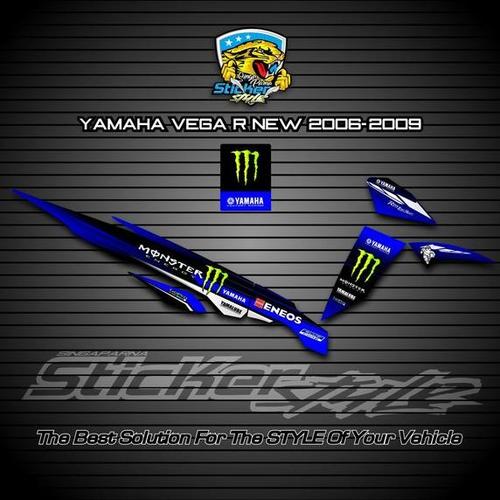 Jual STIKER STRIPING VARIASI MOTOR YAMAHA VEGA R NEW LIVERY ...