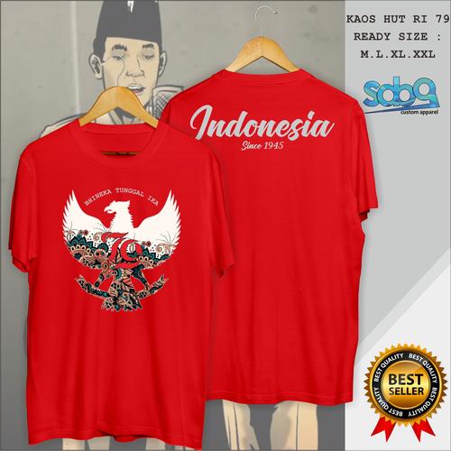 Jual kaos baju garuda indonesia - kaos hut ri ke 79 - kaos kemerdekaan ...