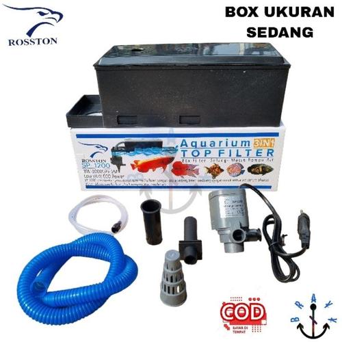 Jual AM - MESIN POMPA FILTER BOX KOMPLIT AQUARIUM 3 IN 1 ROSSTON 1200 ...