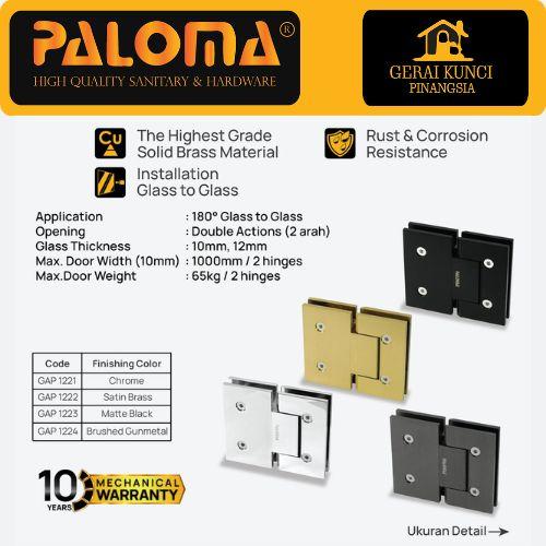 Jual PALOMA Engsel Shower Hinge Pintu Kaca Kamar Mandi Jepit Penjepit ...