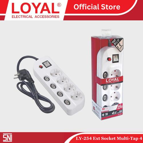 Promo Loyal Stop Kontak Saklar Ganda Saklar Switch On Off 4 Lubang LY 254 - Jakarta Barat ...