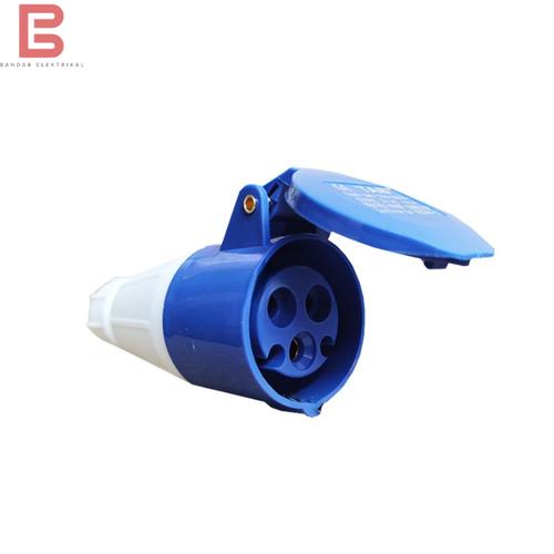 Jual Industrial Mobile Socket / Stop Kontak Genset 3 Pole / 3 Pin 16A CEE 213 TAB - Jakarta ...