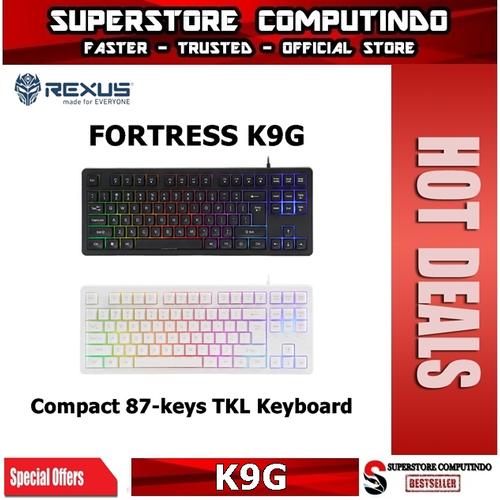Promo Keyboard Gaming Rexus K9G Fortress TKL RGB Gaming Keyboard ...