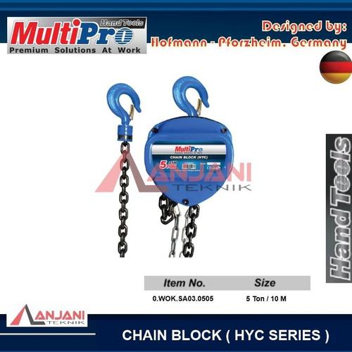Jual STOK BARU MULTIPRO CHAIN BLOCK HOIST 5 TON x 10 METER KATROL ...