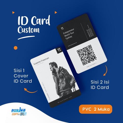 Jual Cetak ID Card PVC Kartu Identitas Satuan - PRINT UV - 1 sisi ...