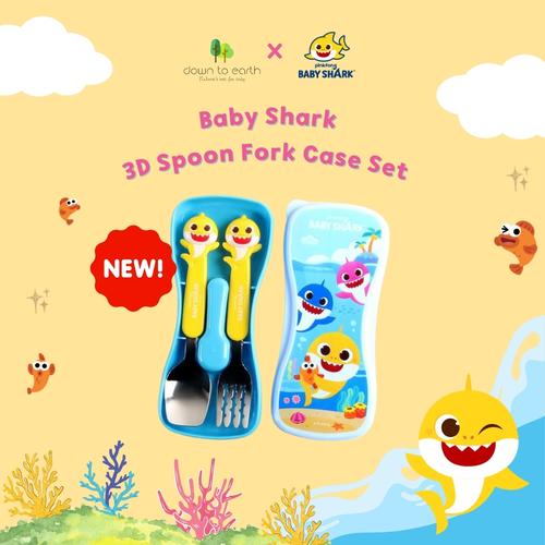 Jual Pinkfong Baby Shark x DTE Spoon & Fork in Case Set/Sendok Garpu ...
