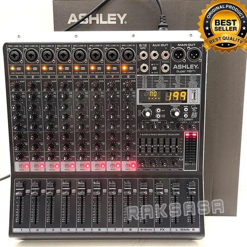 Jual mixer ashley super m8 pro original 8 channel bluetooth - Jakarta ...