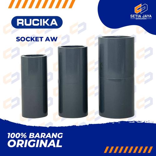 Jual Socket / Sock / Sok Rucika PVC 1/2 / 3/4 / 1 Inch AW - 3/4 Inch ...