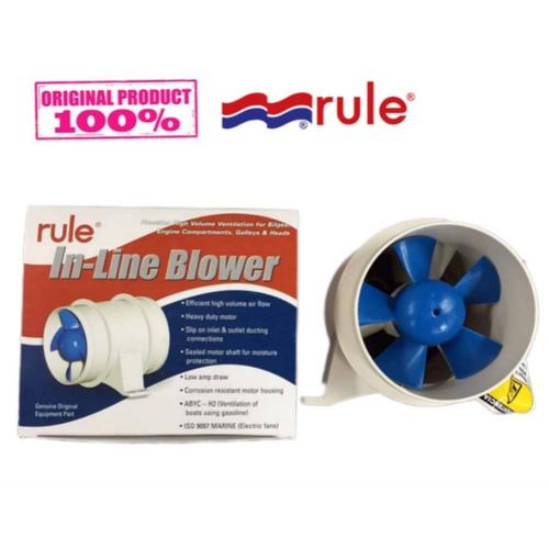 Jual RULE IN LINE BLOWER 4 inchi 12 Volt / Blower RULE Original 4 inchi ...