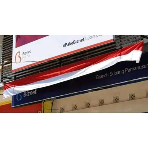 Jual Bendera Merah Putih Panjang Lurus Bendera Indonesia Panjang 4M ...