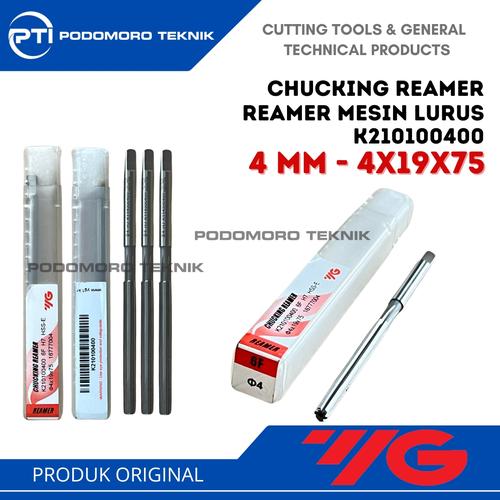 Jual YG1 Chucking Reamer 4 MM 4X19X75 Mesin Reamer Lurus K210100400 6F ...