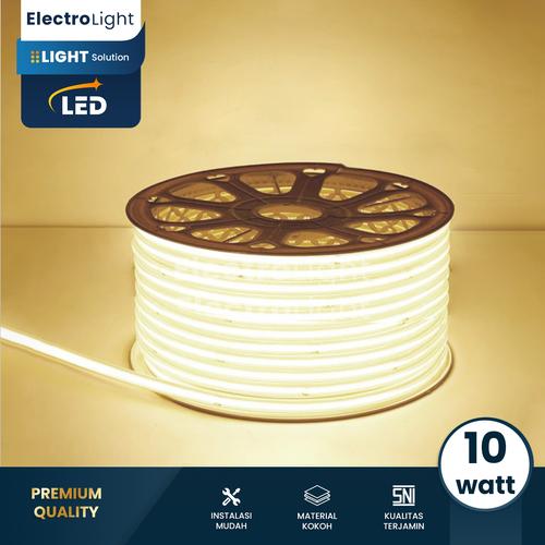 Jual Lampu strip LED COB 220V 1 roll 50 Meter dotless selang tebal ...