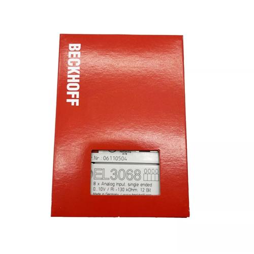 Jual Beckhoff EL3068 | EtherCAT Terminal, 8-channel analog input, voltage, 0…10 V, 12 bit ...