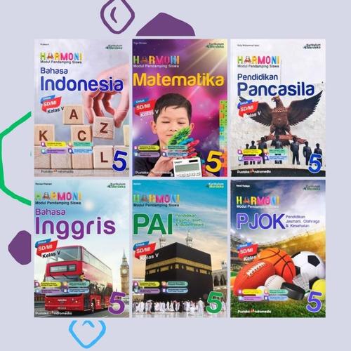 Jual Buku Modul Harmoni Kelas 5 Bahasa Indonesia | Matematika | Pendidikan Pancasila | Bahasa ...