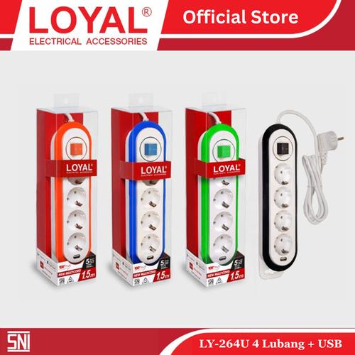 Promo Loyal Stop Kontak USB Stopkontak 4 Lubang Saklar On Off LY 264U - Jakarta Barat - Loyal ...