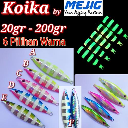 Jual Metal Jig Koika 20gr 30gr 40gr 60gr 80gr 100gr 150gr 200gr Copy CNC - A-Hijau Stabilo, 20gr ...