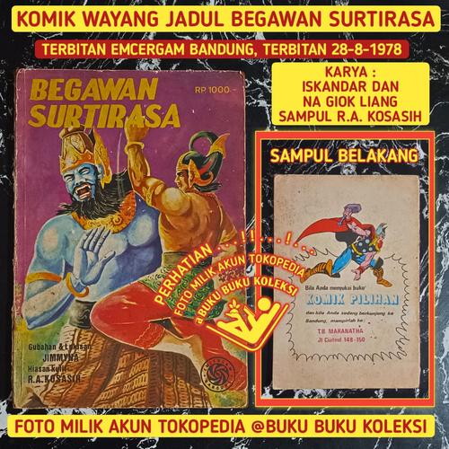 Jual KOMIK WAYANG JADUL LANGKA BEGAWAN SURTIRASA, KARYA JIMMY NA GOK ...