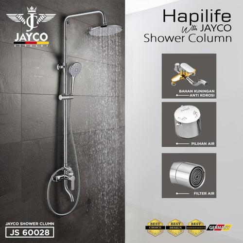 Jual JAYCO Paket SHOWER COLOUM KUNINGAN JS60028 Mandi Include Kran ...