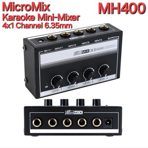 Jual AVPRO MH400 MicroMIX Pro Ultra-compact Karaoke Mini Mixer 4-channel 6.35mm - Jakarta Pusat ...