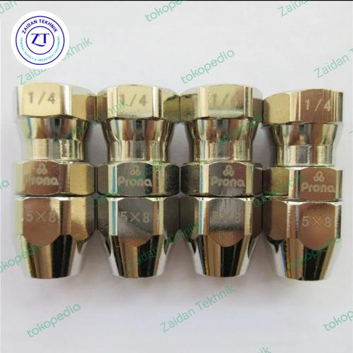 Jual Prona Hose Joint Coupling Sprayer Paint Hose Connector 3/8", 1/4 ...