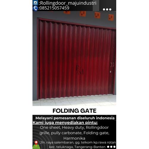 Jual Rollingdoor bahan baja tipe folding gate ketebalan 0,5mm cocok ...