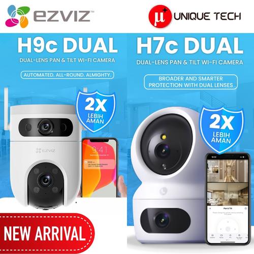 Jual EZVIZ H9C 3K+3K 5MP | H7C 2K+2K 4MP IP CAMERA CCTV DUAL LENS PAN ...