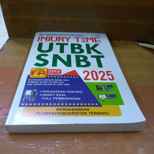Jual BUKU ORIGINAL INJURY TIME UTBK SNBT 2025 TIM MASTER TUTOR SNBT BESDASARKAN ...