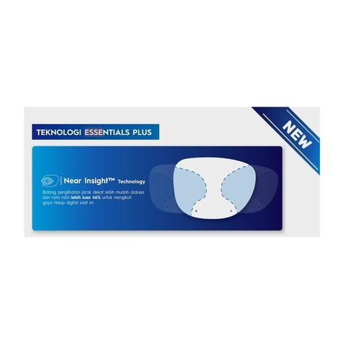 Jual LENSA KACAMATA ESSILOR ESSENTIALS ACTIVE Plus blue cut light adapt ...