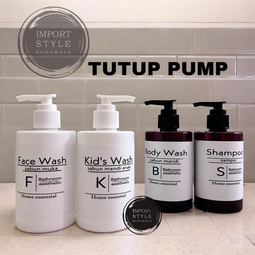 Jual botol 250ML EXCLUSIVE SIMPLE DESIGN design HITAM PUTIH PUMP ...