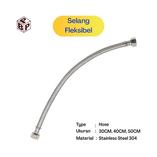 Jual Selang Fleksibel Hose 1/2" Onda / Flexible Hose F1/2" x F1/2" / Selang Fleksibel Kaku Onda ...