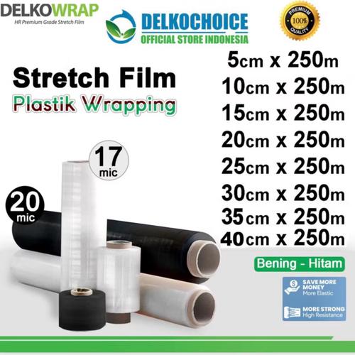 Jual Plastik Wrapping Barang Bening / Hitam 20cm x 250m - Bening - Kota ...