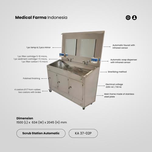 Jual Scrub Station Automatic - Medical Farma Indonesia - Wastafel Cuci ...