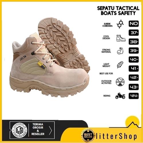 Jual SEPATU TACTICAL/SEPATU BOATS SAFETY GUNUNG ADVENTUR - Krem, 44 ...