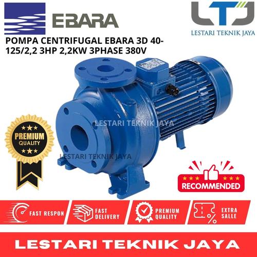 Jual Pompa Centrifugal Ebara 3D 40-125/2,2 3HP 2,2KW 3Phase 380V - Jakarta Barat - Lestari ...