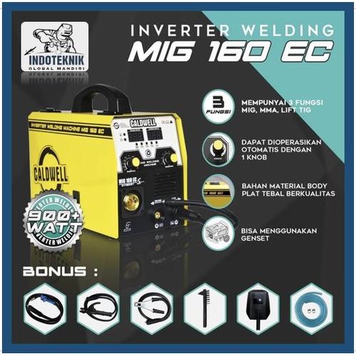 Jual CALDWELL MIG 160 EC Mesin Las Mig 900 watt Mesin Las Mig Tanpa Gas ...