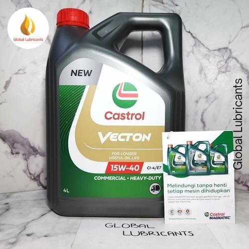 Jual Castrol Vecton 15W-40 Carbon Neutral 4 Liter (Oli Mesin Synthetic ...