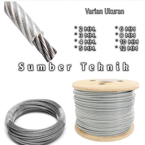 Jual Kawat Sling Baja Lapis Plastik 5 mm Tali Seling Pvc Wire Rope - Jakarta Utara - Sumber ...