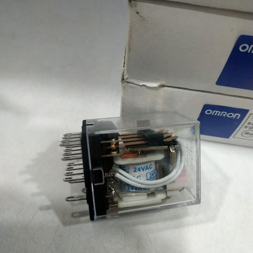 Jual relay my4/my4n 24vac 14kaki original set socket/relay 24vac ...