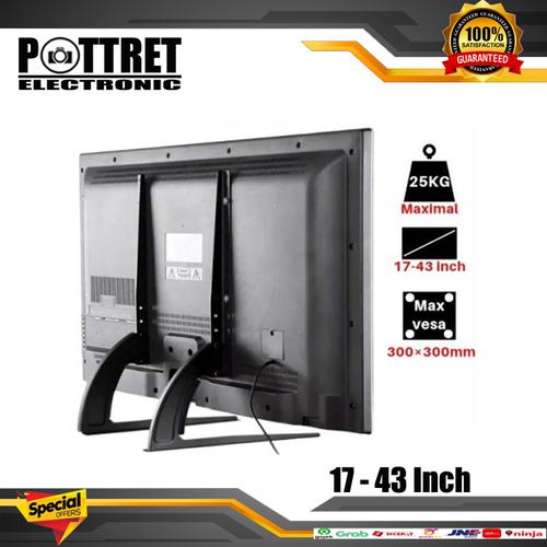 Jual Kaki Tv Stand Bracket Led 65 55 50 43 inch Universal Semua Merk Tv ...