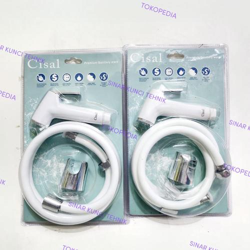 Jual Jet Shower PVC Putih CISAL / Shower Bidet PVC Putih CISAL / Jet ...