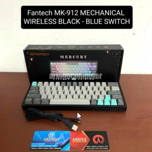 Jual Keyboard Fantech MK-912 MECHANICAL WIRELESS BLACK - BLUE SWITCH - Kota Samarinda - Aringo ...