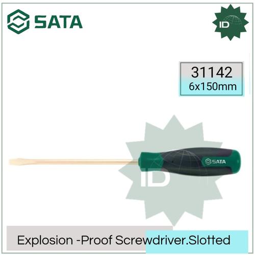 Jual Obeng Minus Anti Api 6x150mm SL Explosion Proof Screwdriver 31142 ...