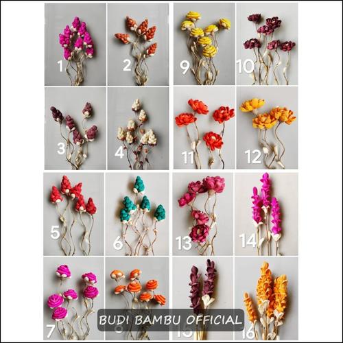 Jual Home Dekor / Stick Bunga Klobot Aneka model dan warna / Bunga ...