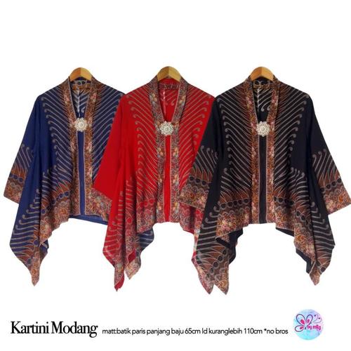 Jual PREMIUM Blus Kartini Paris Modang Blouse Batik Wanita Motif Parang ...