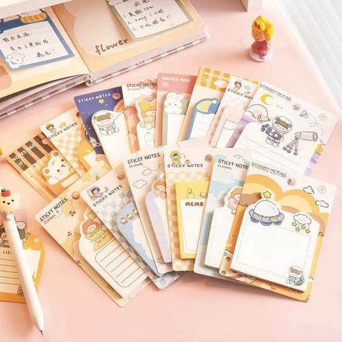 Jual ready Sticky note motif Cute mini memo paper 30 lembar Cartoon ...