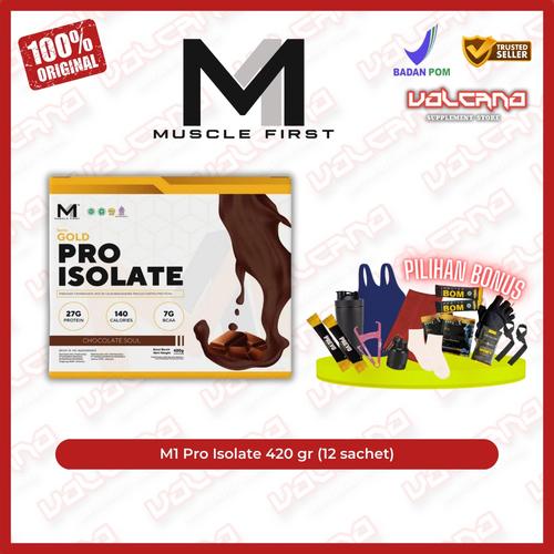 Jual M1 Pro Isolate 420 gr 12 sachet Muscle First Whey Protein ...