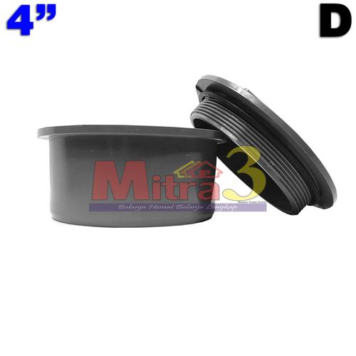 Jual Clean Out PVC 4 inch D / Sambungan Tutup Pipa Septic Tank 4 ...