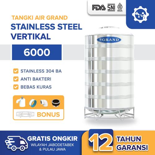 Promo Tangki Tandon Toren Air Stainless Steel Grand TSV 6000 Garansi 12 ...